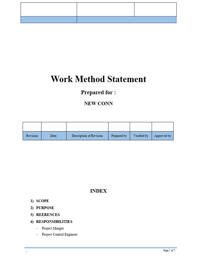 Work Method Statement | PDF | Nondestructive Testing | Pipe (Fluid ...