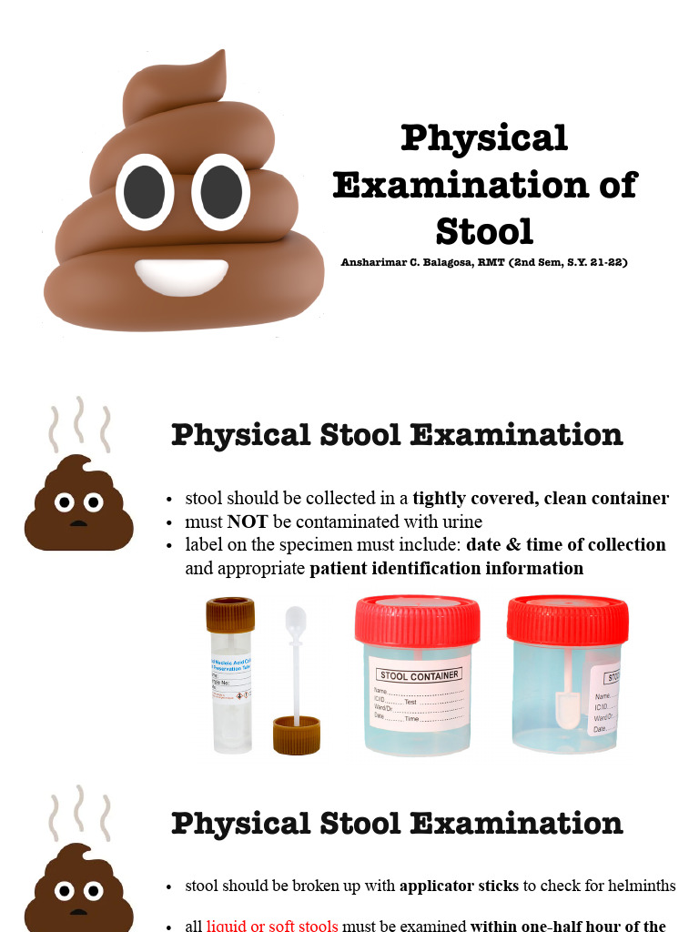2 - Physical Examination of Stool | PDF | Feces | Gastroenterology
