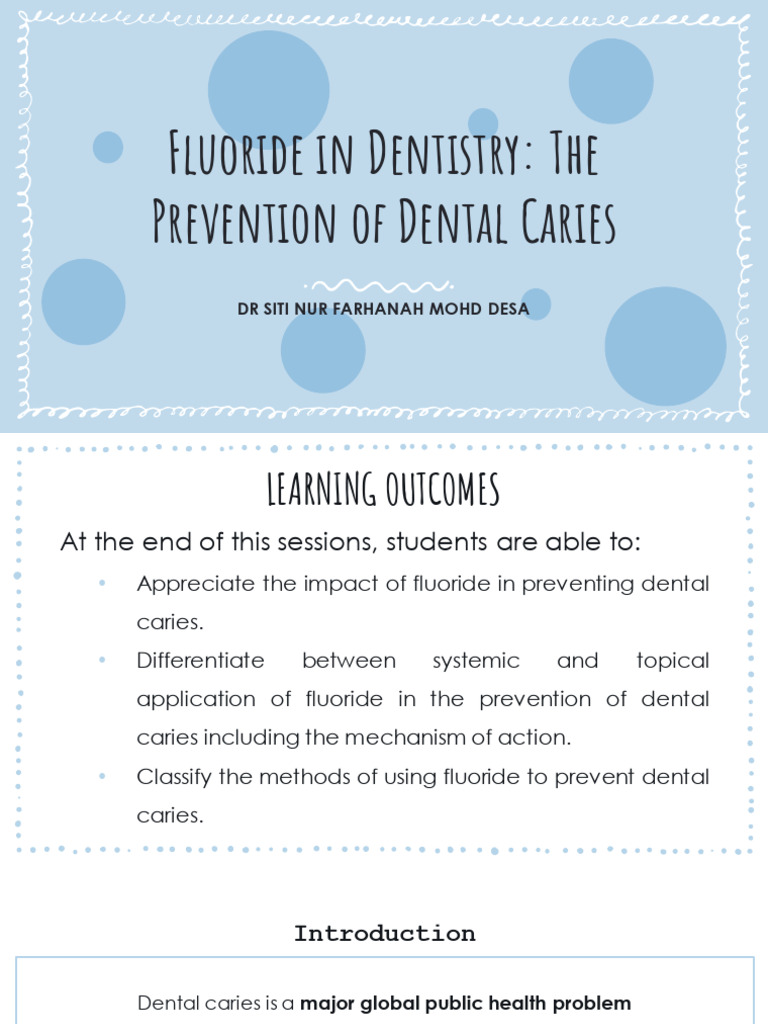 06112023-Fluoride Caries Prevention | PDF | Tooth Enamel | Fluoride