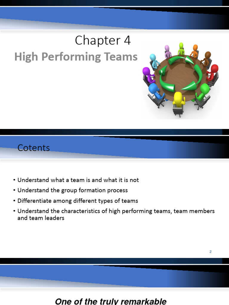 Creating High Performing Teams | PDF | Leadership | Cognition