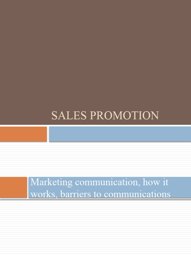 Sales Promotion | PDF | Online Advertising | Communication