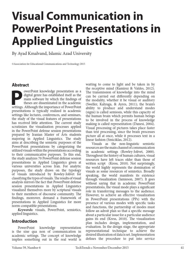 Visual Communication in PowerPoint Prese-1 | PDF | Communication ...