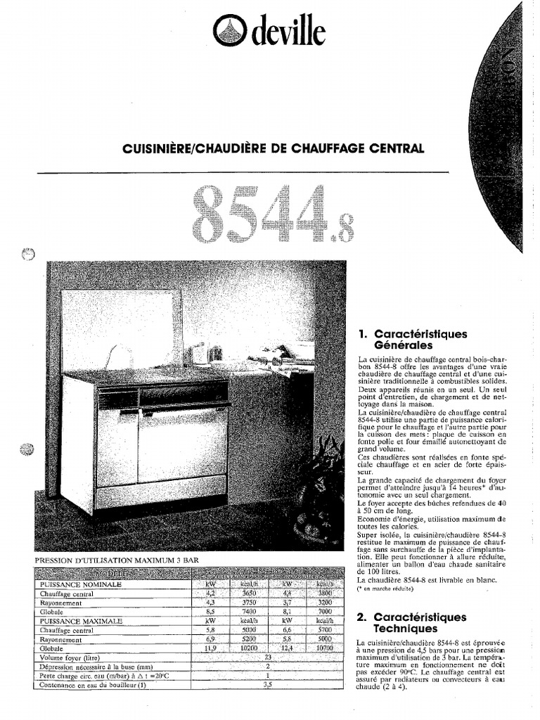 Poele Deville Bouilleur 8544 | PDF