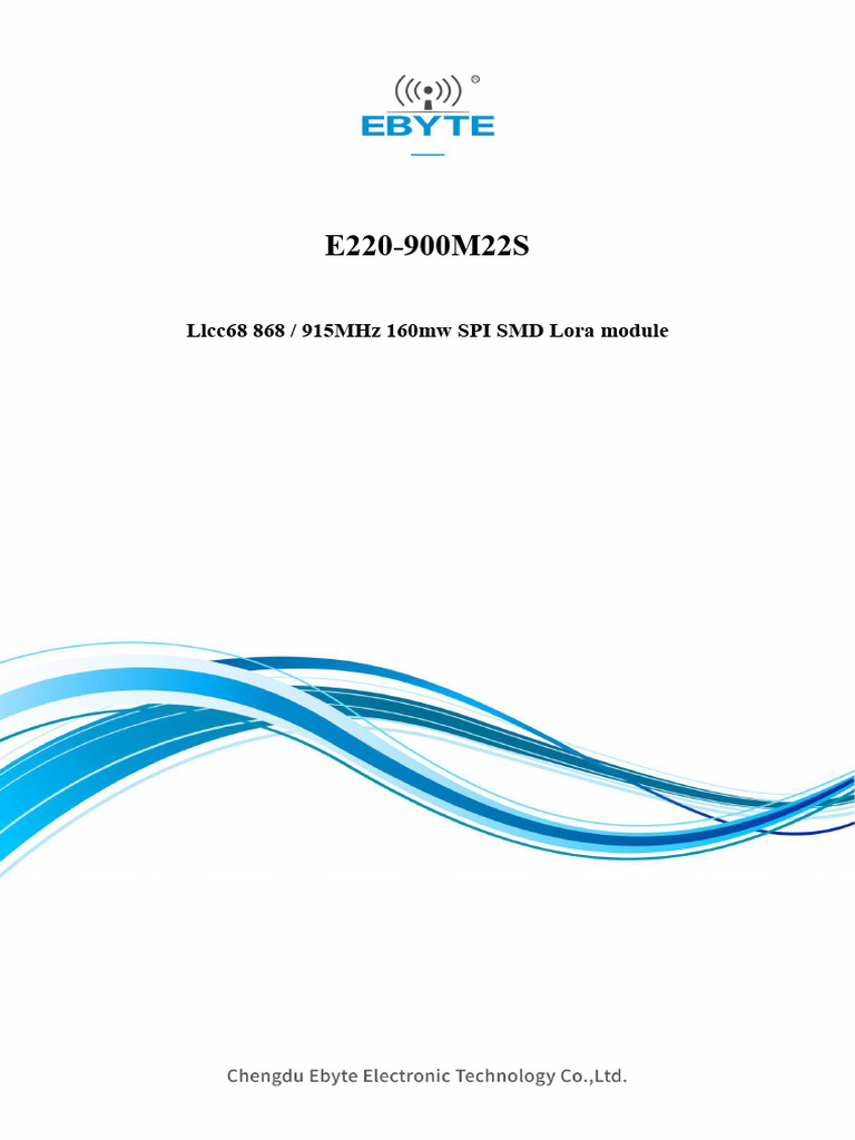 E220-900M22S UserManual EN v1.0 | PDF | Power Supply | Radio