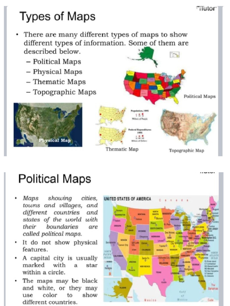 Maps and Different Types of Maps and Scales | PDF