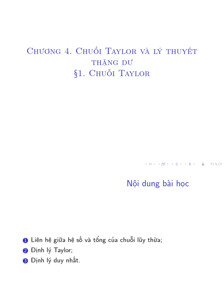 Chuoi Taylor | PDF