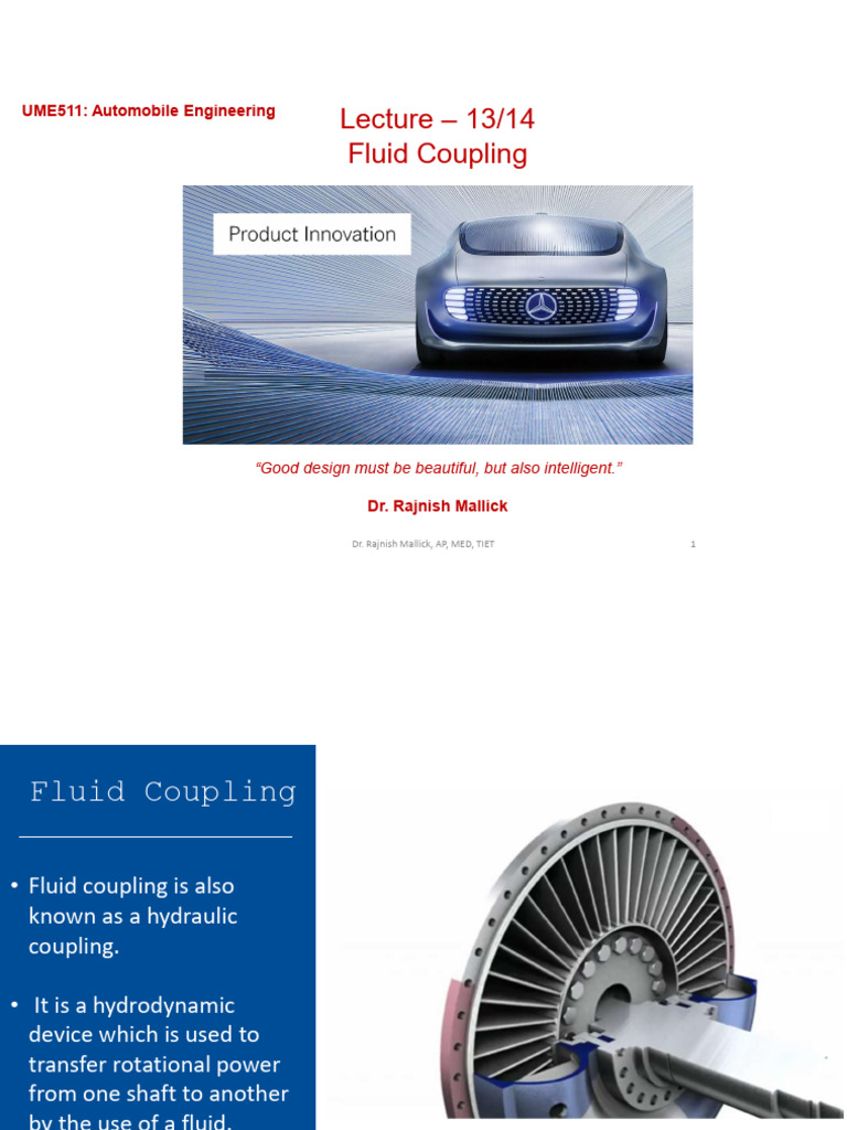 07 Fluid Coupling | PDF | Mechanical Engineering | Manufactured Goods