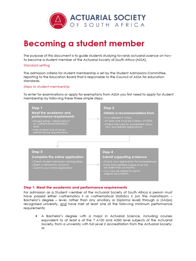 Becoming A Student Member - 29112022 | PDF | University And College ...