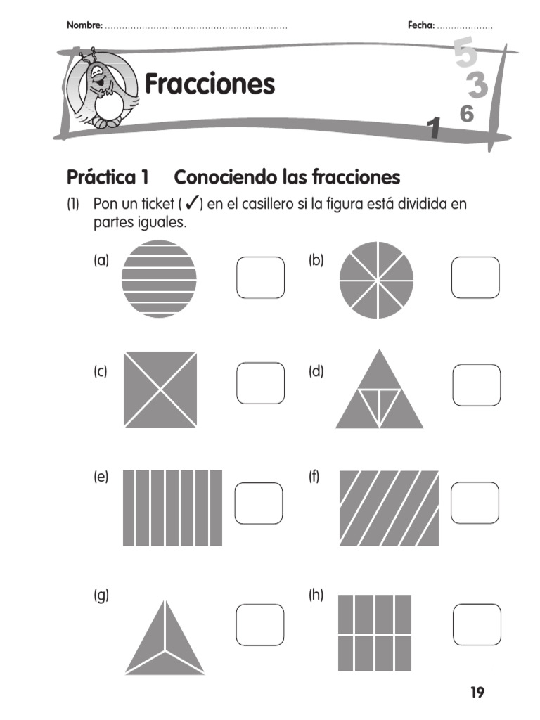 Fracciones Tercero Pdf