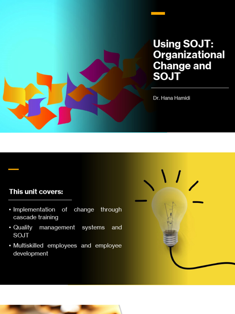 Organizational Change and SOJT (Highlighted) | PDF | Quality Management ...
