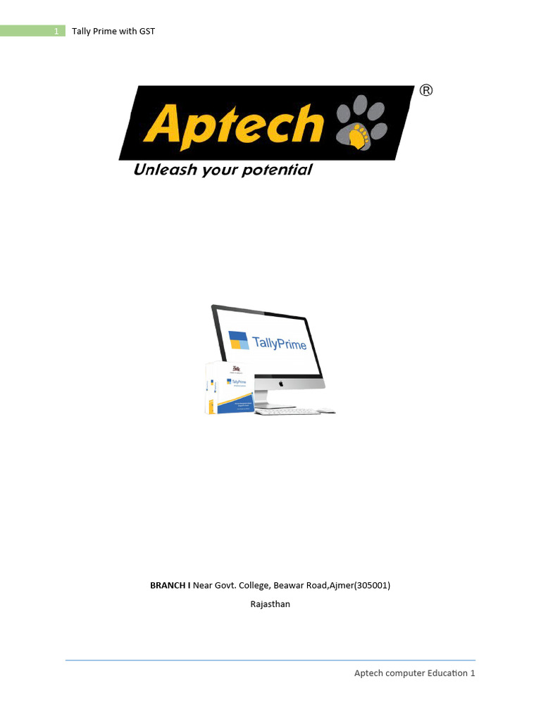 Tally Prime With GST (Aptech) | PDF | Debits And Credits | Invoice