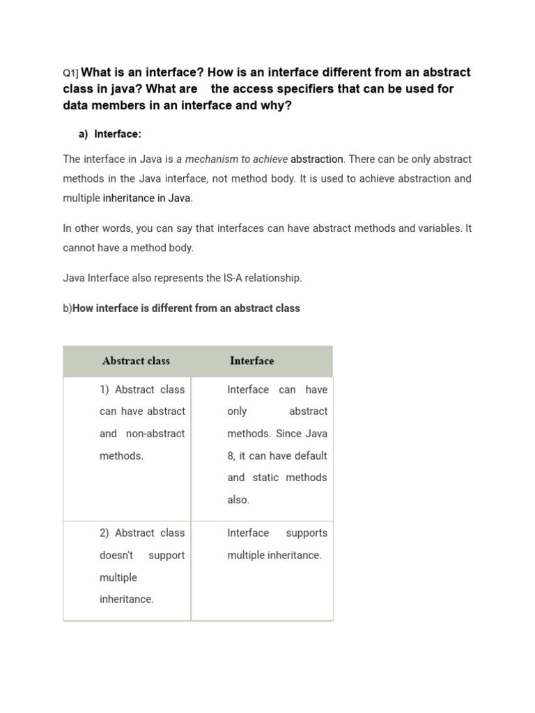 IAT2 - JAVA - Answer Key | PDF | Class (Computer Programming) | Method ...