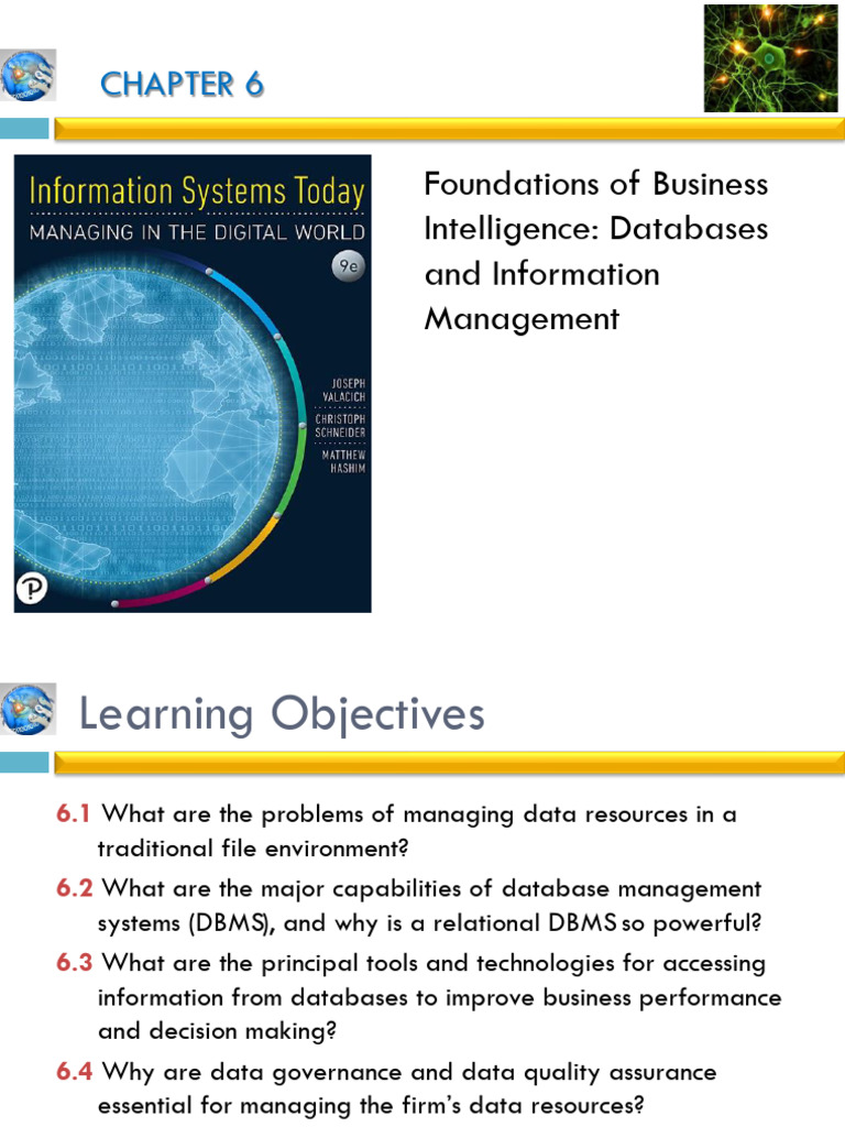 Chapter 6 - Foundations of Business Intelligence Databases and ... Chapter 6 - Foundations of Business Intelligence Databases and ...