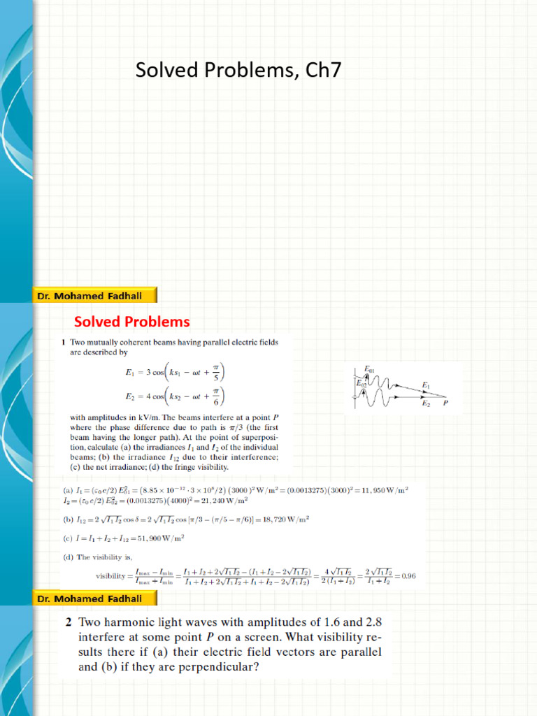 Solved Problems, Ch7 | PDF | Science & Mathematics | Technology & Engineering