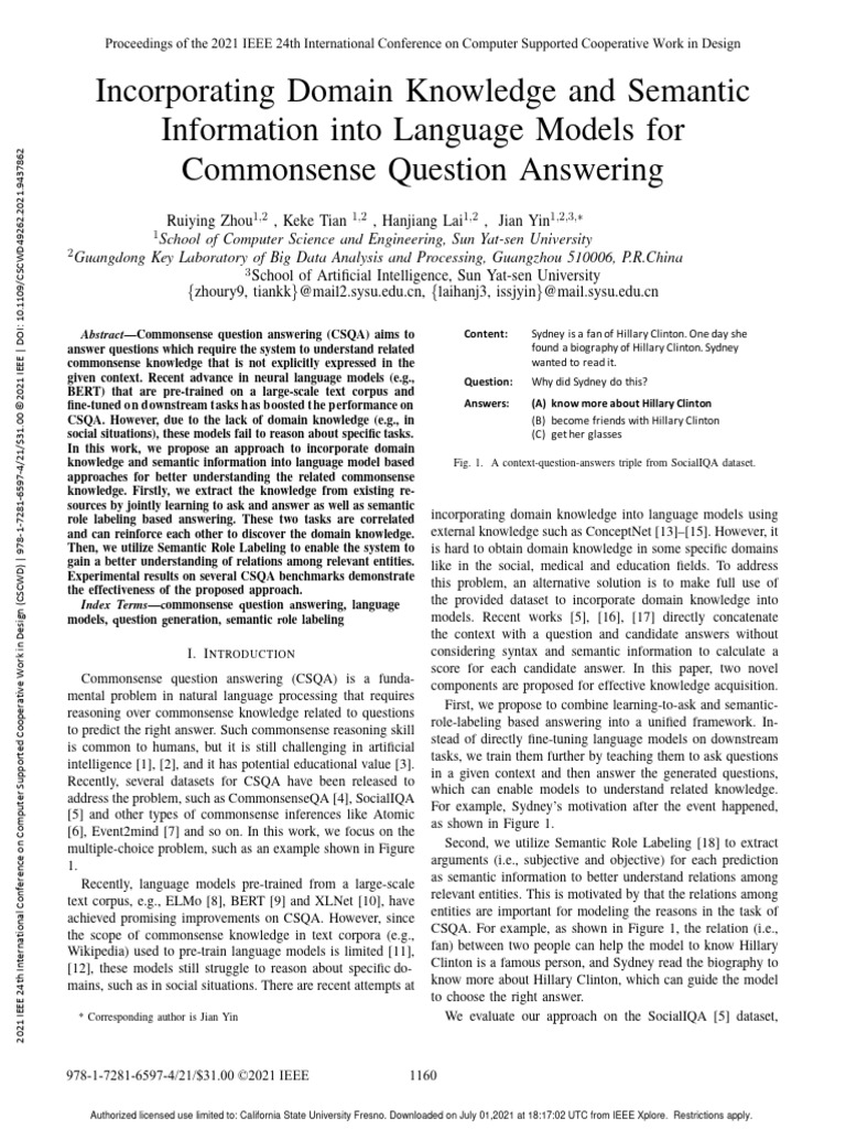 Incorporating Domain Knowledge and Semantic | PDF | Systems Science | Applied Mathematics