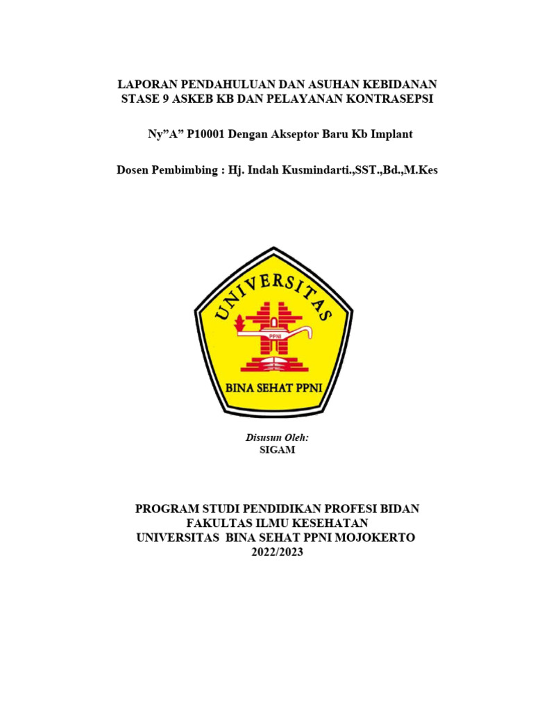 LP - ASKEB KB IMPLANT - Siap Bimbingan | PDF