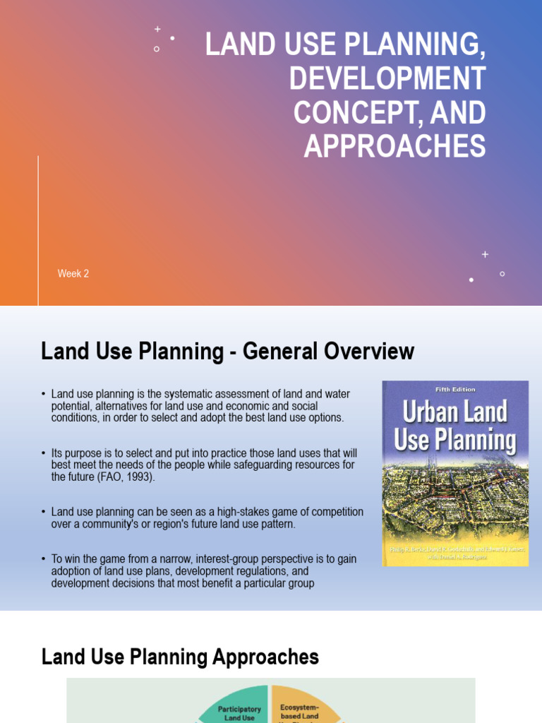1 Land Use Planning, Development Concept | PDF | Decision Making ...