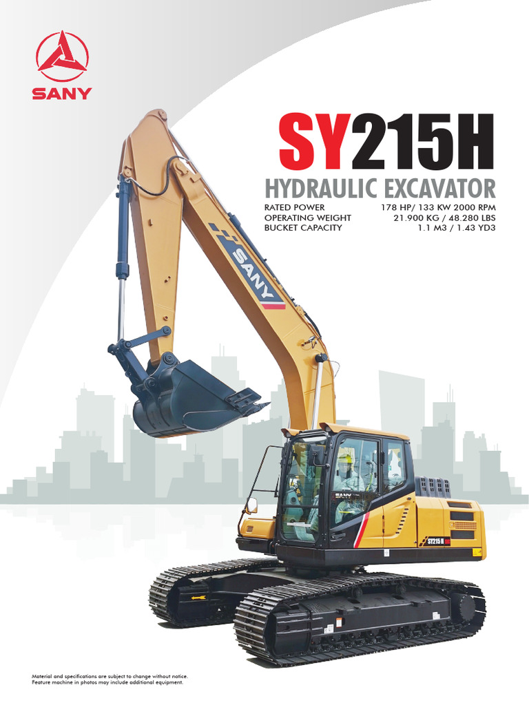 Catalogue SY215H Bilingual 2023.05CENSY215CBI3K000 | PDF | Horsepower ...