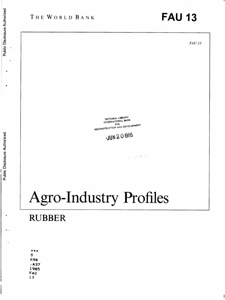 Agro-Industry of Rubber | PDF | Natural Rubber | Tire