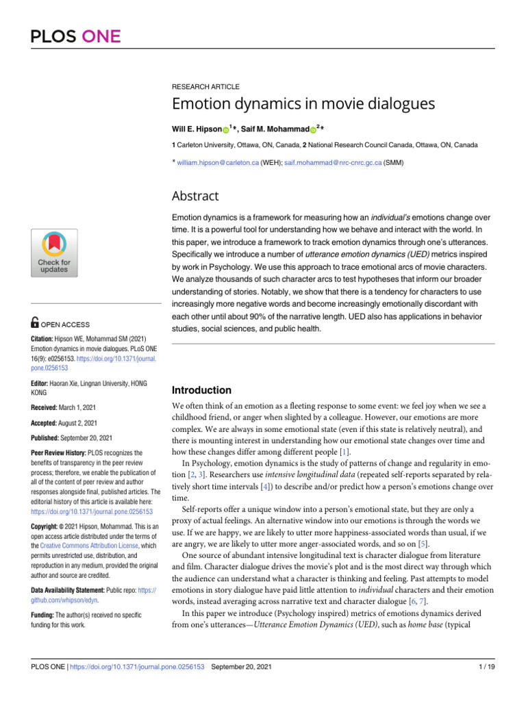 Emotion Dynamic | PDF Emotion Dynamic | PDF