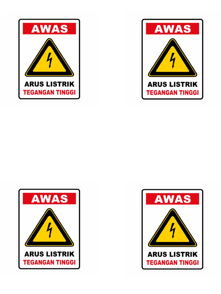 Stiker Listrik | PDF