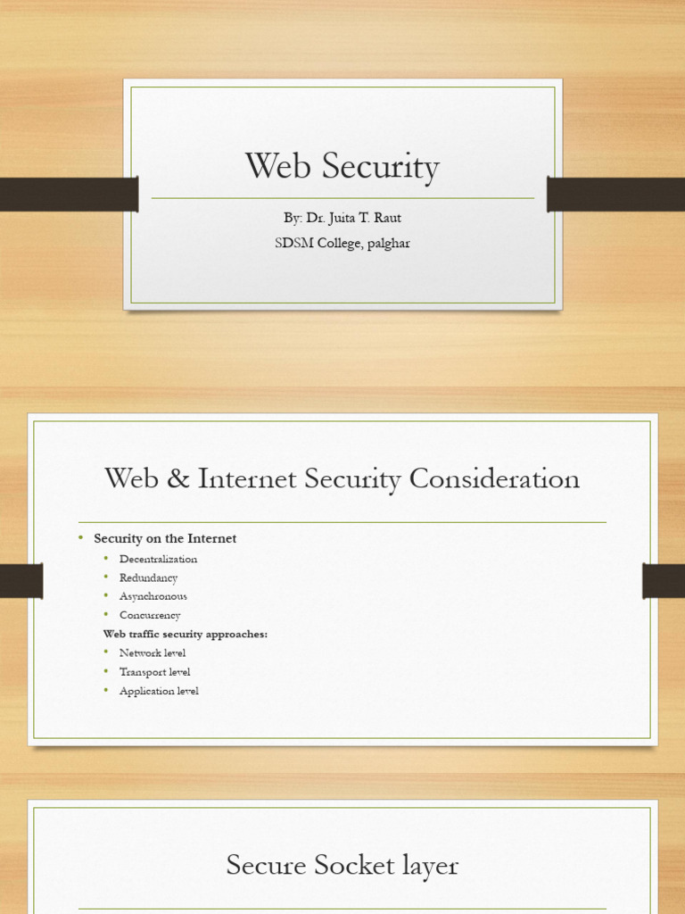 Web Security | PDF | Transport Layer Security | Security Engineering