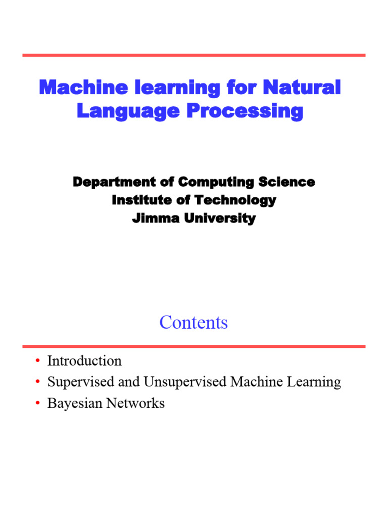 NLP Chapter 2 | PDF | Cluster Analysis | Machine Learning