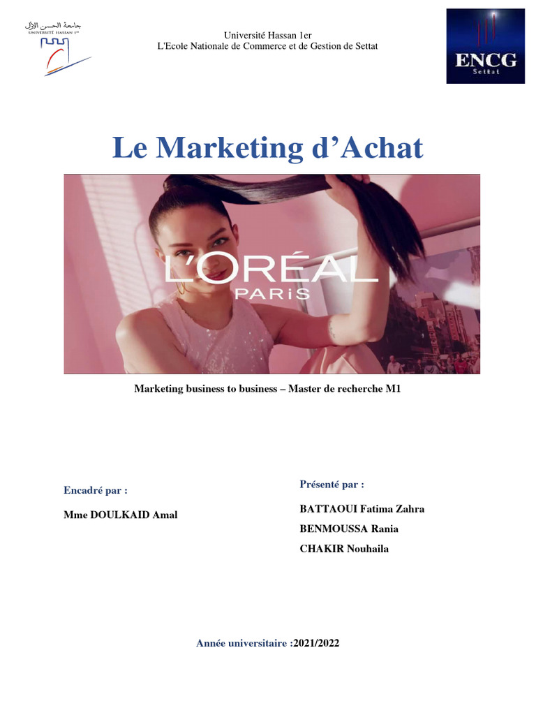 Marketing d'Achat : Stratégies et Pratiques | PDF | Commercialisation ...