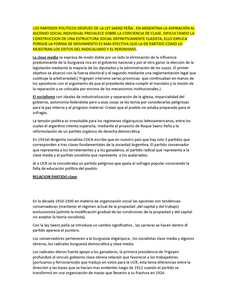 RESUMEN-HISTORIA-ARGENTINA-taurozzi | PDF | Democracia | Ideologías ...