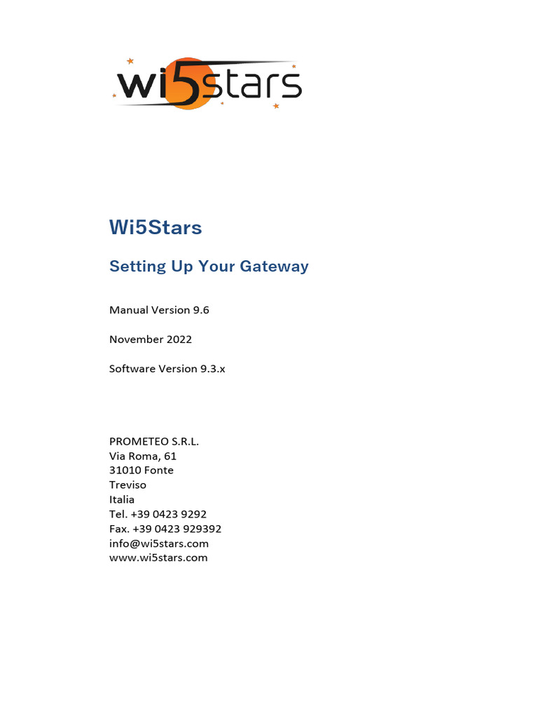 Setup Gateway | PDF | Ip Address | Gateway (Telecommunications)