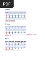 Kalender 2002 Masehi dan Hijriyah | PDF
