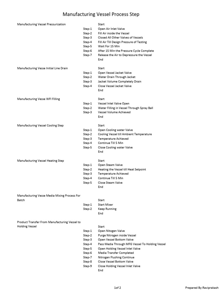 Batch Process Sequence Pdf Valve Steam 