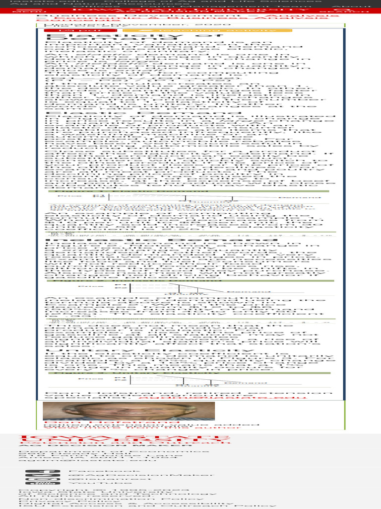 Elasticity of Demand Ag Decision Maker | PDF | Demand | Price Elasticity Of Demand