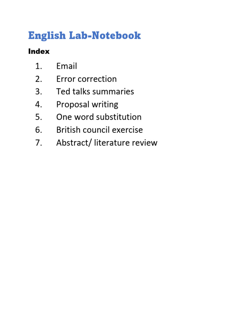 Techniacal English Lab-Notebook | PDF | Php | My Sql