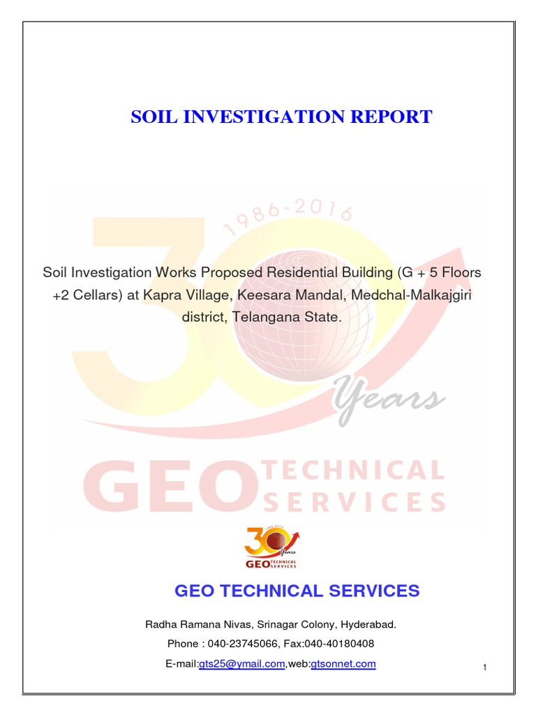 Kapra trial pit report | PDF | Soil Science | Natural Materials
