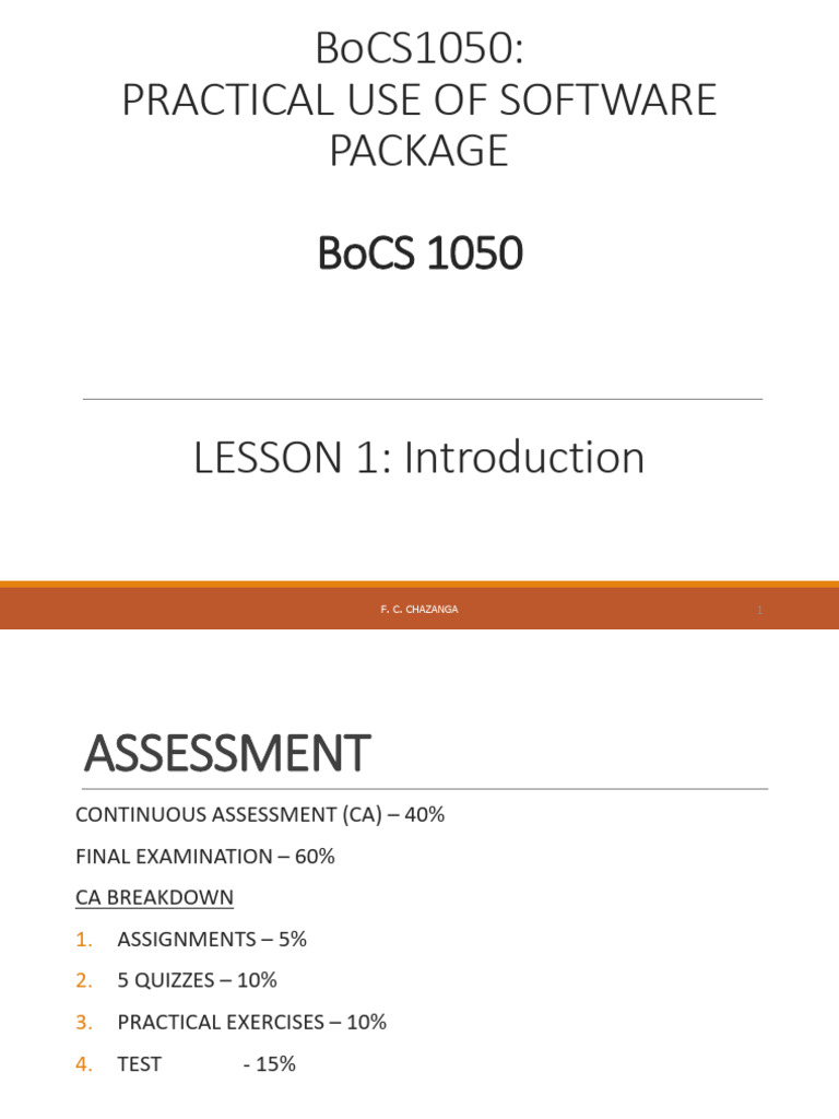 Lesson 1 - Introduction | PDF | Software | Programming Lesson 1 - Introduction | PDF | Software | Programming