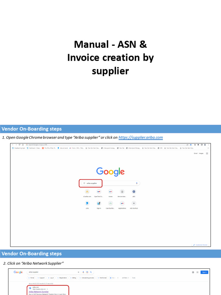 SOP - ASN & Invoice Creation by Supplier | PDF | Invoice | Computing