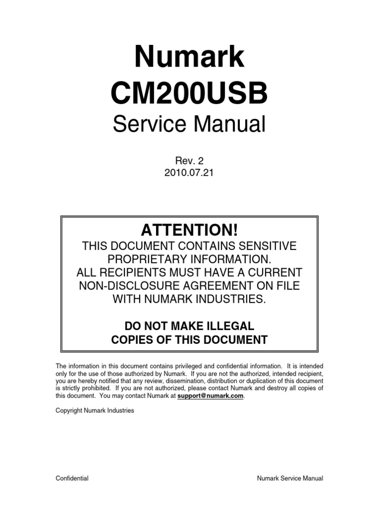 CM 200 Usb | PDF