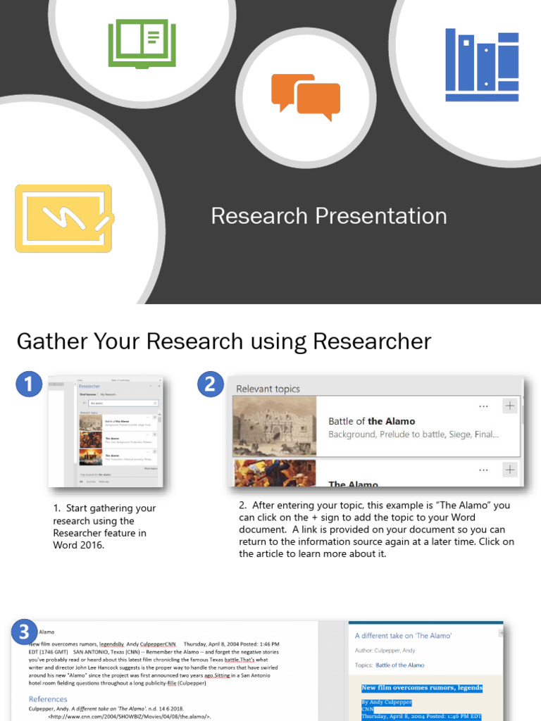 Research Presentation | PDF