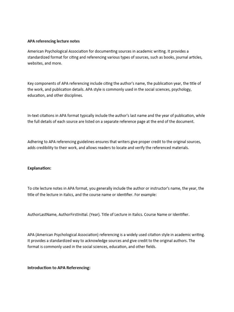 APA referencing-WPS Office | PDF | Apa Style | Citation