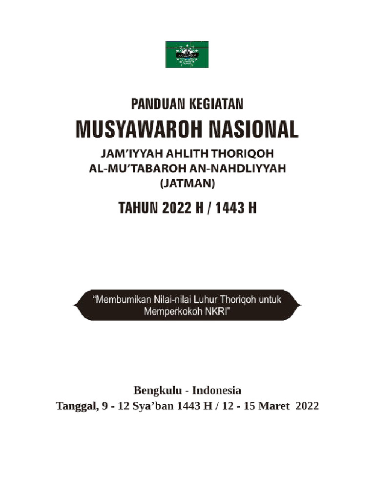 Panduan Munas | PDF