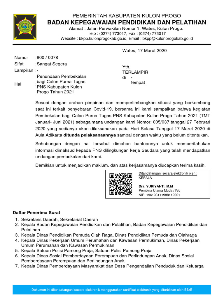 Surat Edaran Bsre 1 | PDF