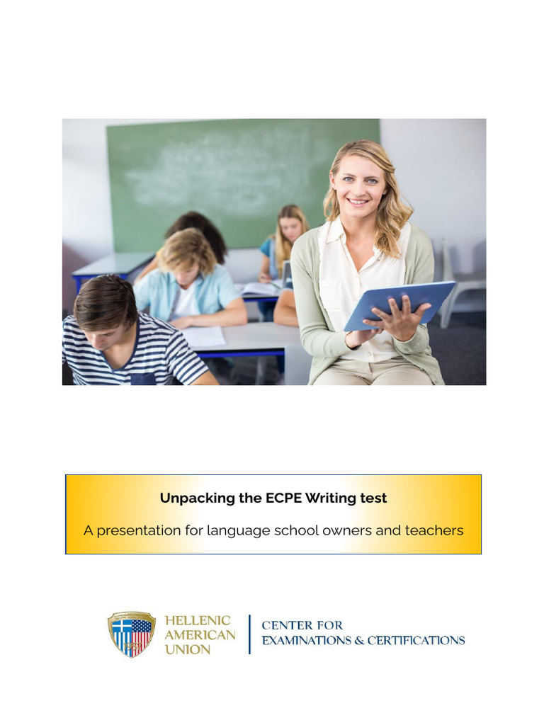 Unpacking ECPE WRITING | PDF
