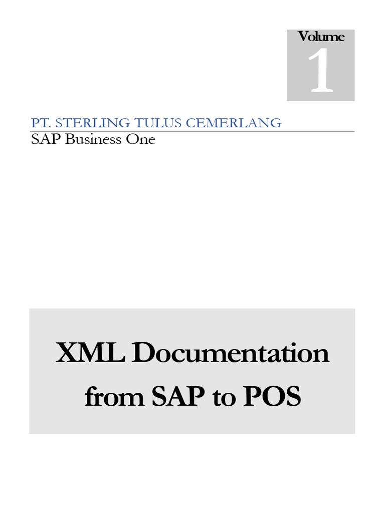 MRN - XML Documentation From SAP To POS v1.0 | PDF | Xml | Point Of Sale