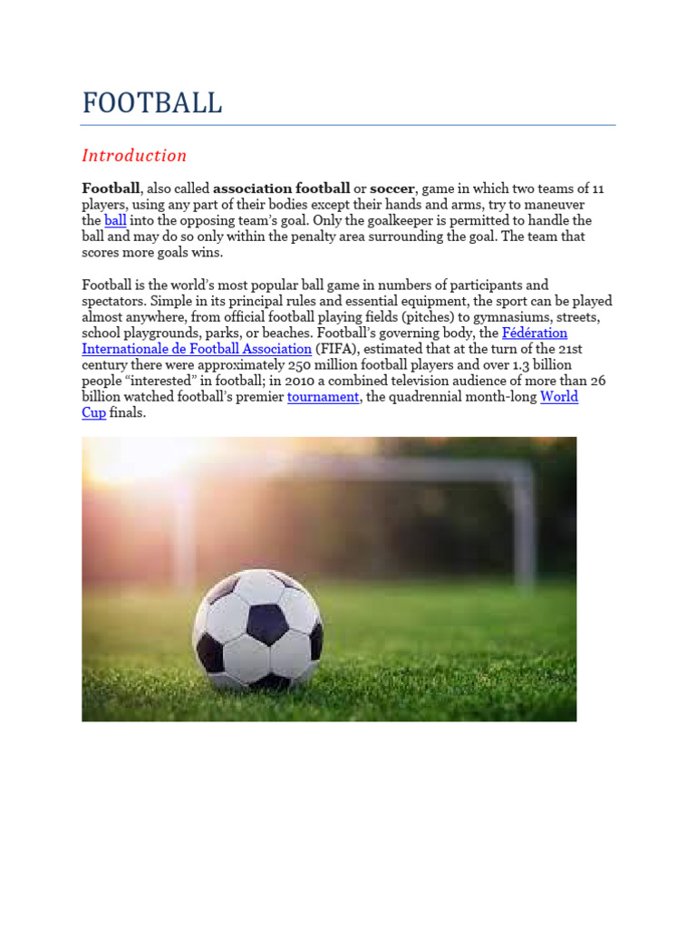 FOOTBALL | PDF | Lionel Messi | Association Football