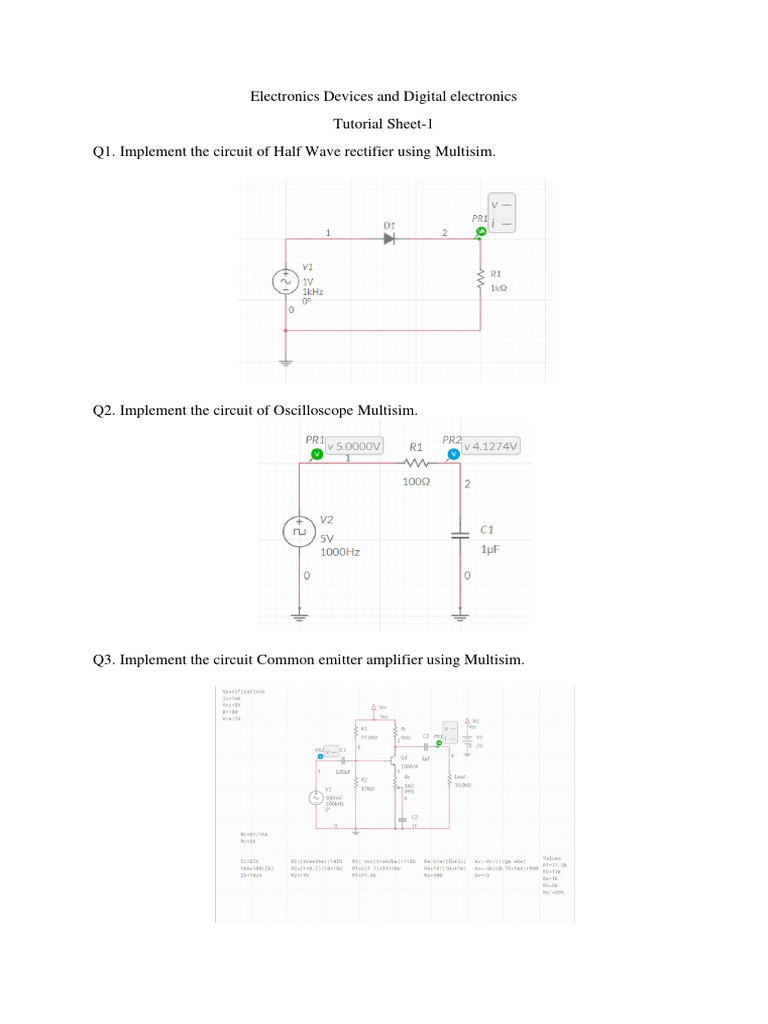 Electronics Circuit Simulation Guide | PDF | Computers