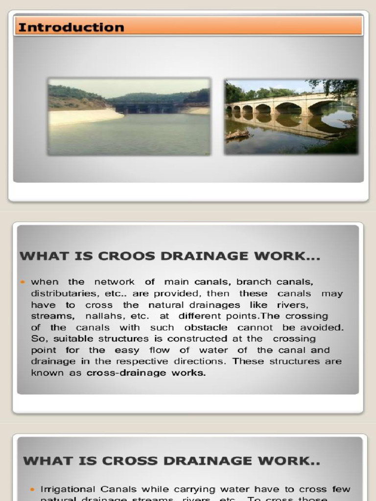 cross drainage work | PDF