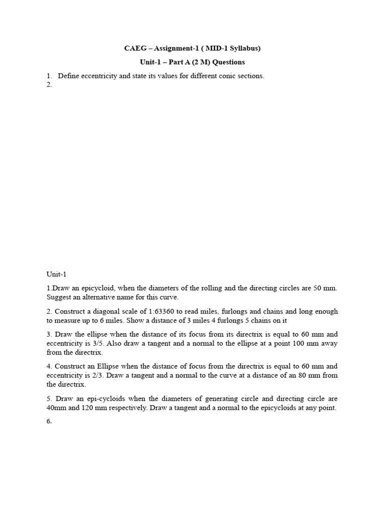 Unit Wise CAEG | PDF