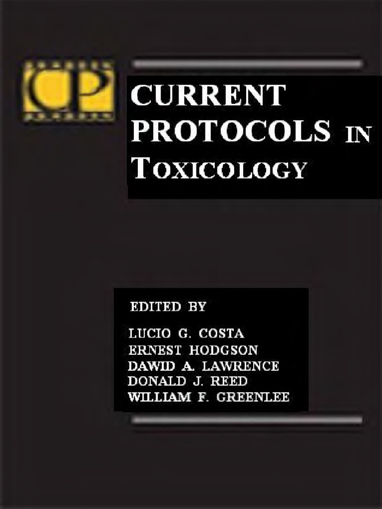 Current Protocols in Toxicology (2005) BM OCR 7.0-2.6 LotB | PDF | Toxicology | Nervous System