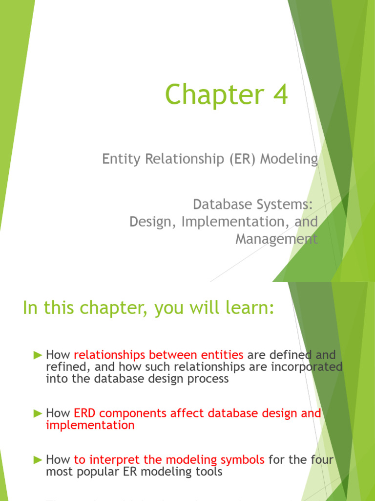 Chapter 4 - ER Modeling-V2 | PDF | Applied Mathematics | Data Management